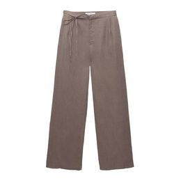 Pull&Bear Pull&bear Pleat-Front Pants female Grey size 42