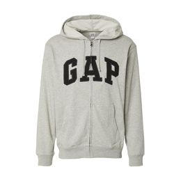 GAP Sweatjacke 'HERITAGE' Herren Gr&ouml;&szlig;e XXL hellgrau / schwarz
