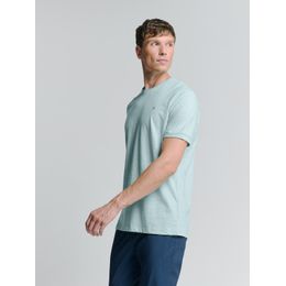 T-Shirt NO EXCESS "NO EXCESS T-Shirt mit Rundhalsausschnitt T-Shirt Crewneck Slub", Herren, Gr. L, blau (pastellblau), 100% Baumwolle, Shirts T-Shirt