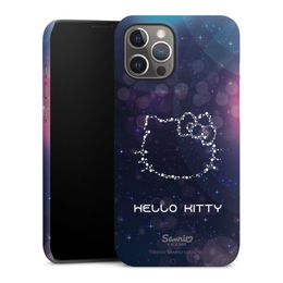 DeinDesign iPhone 12 Pro Max Handy Premium Case Smartphone Handyh&uuml;lle Schutzh&uuml;lle matt Merchandise Hello Kitty Weltall Premium Case