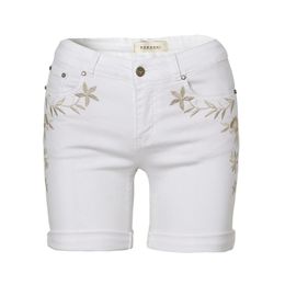 KOROSHI Shorts Damen Gr&ouml;&szlig;e 42 beige / wei&szlig;