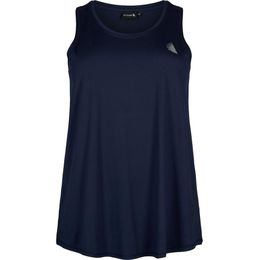 Active By Zizzi Sports Top 'ABASIC' female Blue size XXXL