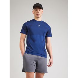 asics Sportshirt 'Road' Herren Gr&ouml;&szlig;e S blau / dunkelblau / wei&szlig;