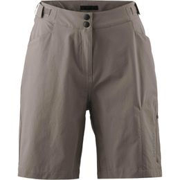 Gonso Adventure Fahrradshorts Damen - grau - Gr. 38 - Polyamid/Elastan