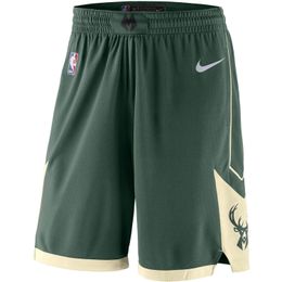 Nike Milwaukee Bucks Basketball-Shorts Herren - gr&uuml;n - Gr. M - Polyester