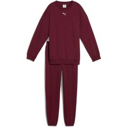 Puma Loungewear Trainingsanzug M&auml;dchen - rot - Gr. 128 - Baumwolle/Polyester