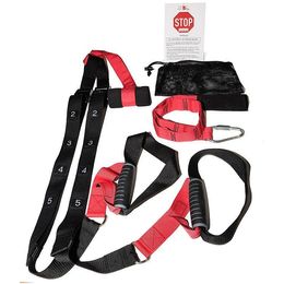 Schlingentrainer Christopeit Sport, rot (rot, schwarz), Trainingsb&auml;nder, B/H/L: 180cm, Materialmix, L:180cm