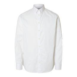 Langarmhemd Selected Homme "SLHSLIMVICTOR SHIRT LS CLASSIC D", Herren, Gr. XL, N-Gr, wei&szlig; (hellwei&szlig;), Web, Obermaterial: 100% Baumwolle, unifarben, slim fit, 2-Knopf-Manschette, Hemden