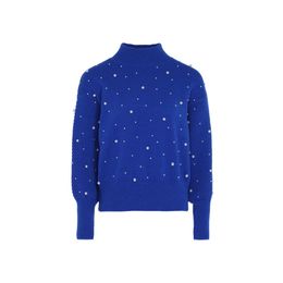 Nascita Pullover Damen Gr&ouml;&szlig;e XS/S kobaltblau / perlwei&szlig;