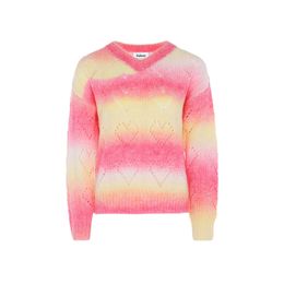Sidona Pullover Damen Gr&ouml;&szlig;e XS/S gelb / rosa / wei&szlig;
