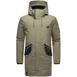 Stone Harbour Winterparka 'Ragaan' Herren Gr&ouml;&szlig;e L oliv / schwarz