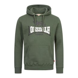 Lonsdale Sweatshirt 'Thurning' Herren Gr&ouml;&szlig;e S khaki / dunkelgr&uuml;n / schwarz / wei&szlig;