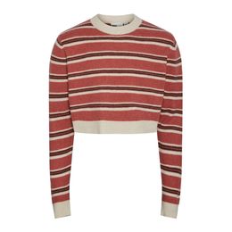 IIQUAL Pullover 'COOKIE' Damen Gr&ouml;&szlig;e XL creme / rot / schwarz