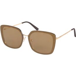 MSTRDS Sonnenbrille Herren Gr&ouml;&szlig;e One Size umbra / gold / schwarz