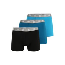 CR7 Cristiano Ronaldo Cr7 - Cristiano Ronaldo Boxershorts Herren Gr&ouml;&szlig;e S blau / cyanblau / grau / schwarz