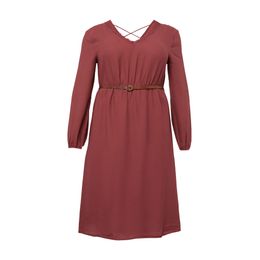 ABOUT YOU Curvy Kleid 'Laurine' Damen Gr&ouml;&szlig;e 54 bordeaux Winterkleid