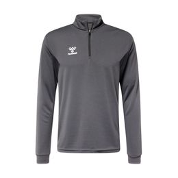 Hummel Sportsweatshirt 'Authentic' Herren Gr&ouml;&szlig;e M silbergrau / wei&szlig;