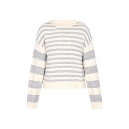 Sanika Pullover Damen Gr&ouml;&szlig;e M creme / hellgrau