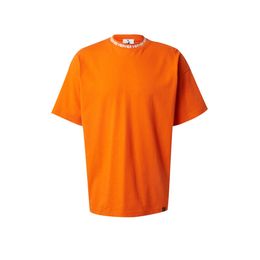 VIERVIER T-Shirt 'Beren' Damen Gr&ouml;&szlig;e M dunkelorange / wei&szlig;