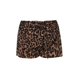 NAEMI Shorts Damen Gr&ouml;&szlig;e 42 beige / mokka / schwarz