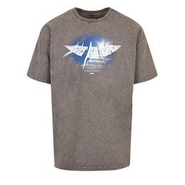 Mj Gonzales T-Shirt 'Higher Than Heaven V.4' Herren Gr&ouml;&szlig;e 5XL blau / schlammfarben / wei&szlig;