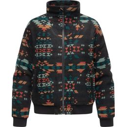 Ragwear Jacke 'Toscia Ikat' Damen Gr&ouml;&szlig;e M hellblau / smaragd / pastellorange / schwarz