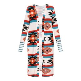 Ebeeza Strickjacke Damen Gr&ouml;&szlig;e M petrol / rot / schwarz / wei&szlig;
