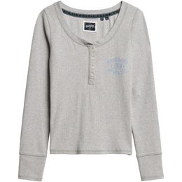 Superdry & Co Shirt 'Athletic' Damen Gr&ouml;&szlig;e XL/XXL royalblau / graumeliert