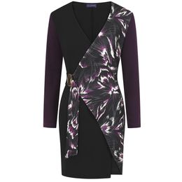 HotSquash Kleid Damen Gr&ouml;&szlig;e 42 lila / schwarz Winterkleid
