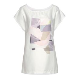 Lascana T-Shirt Damen Gr&ouml;&szlig;e XXS/XS beige / lila / rosa / wei&szlig;