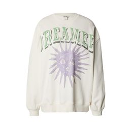 MONKI Sweatshirt Damen Gr&ouml;&szlig;e XS anthrazit / kiwi / lavendel / wei&szlig;