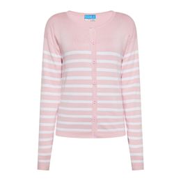 Sanika Strickjacke Damen Gr&ouml;&szlig;e M rosa / wei&szlig;