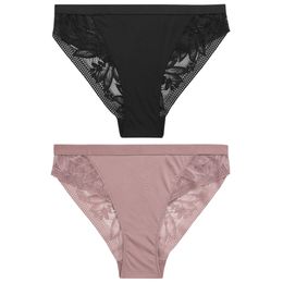 next Slip Damen Gr&ouml;&szlig;e XXL pink / schwarz