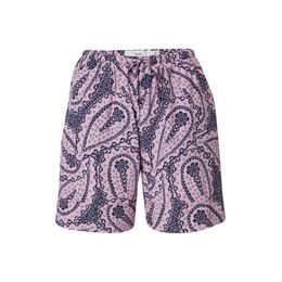 Ichi Shorts 'HARVA' Damen Gr&ouml;&szlig;e 40 marine / lavendel