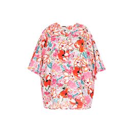 Ebeeza Bluse Damen Gr&ouml;&szlig;e XL pastellgr&uuml;n / ros&eacute; / orangerot / wei&szlig;