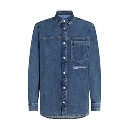 KARL LAGERFELD JEANS Hemd Herren Gr&ouml;&szlig;e M dunkelblau / wei&szlig;