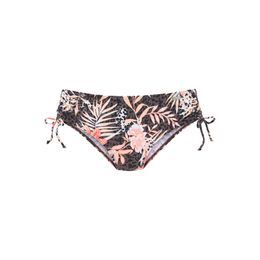 Buffalo Bikinihose Damen Gr&ouml;&szlig;e M dunkelbraun / pfirsich / schwarz / wei&szlig;