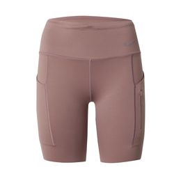 Nike Sportshorts 'GO' Damen Gr&ouml;&szlig;e L silbergrau / mauve