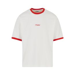 Prohibited T-Shirt 'Palermo' Damen Gr&ouml;&szlig;e L rot / wei&szlig;