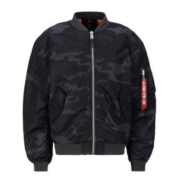 Alpha Industries Jacke 'MA-1 CS' Herren Gr&ouml;&szlig;e S grau / rot / schwarz