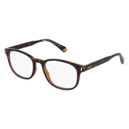Polaroid PLD D453 Brille Herren | Fassung: Vollrand, Quadratisch, Havanna