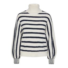 Pieces Pullover 'SMIA' Damen Gr&ouml;&szlig;e M navy / wei&szlig;
