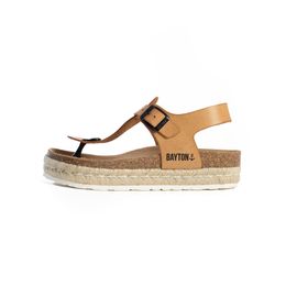 Bayton Zehentrenner 'Celiane' Damen Gr&ouml;&szlig;e 42 beige / camel / braun / schwarz