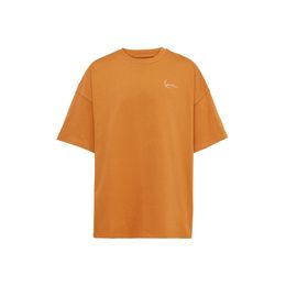 Karl Kani T-Shirt Herren Gr&ouml;&szlig;e L dunkelorange / wei&szlig;