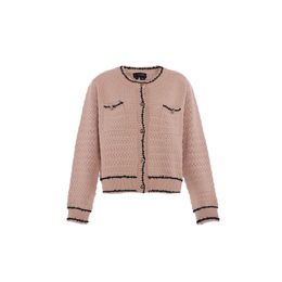 Caspio Strickjacke Damen Gr&ouml;&szlig;e M/L beige / schwarz