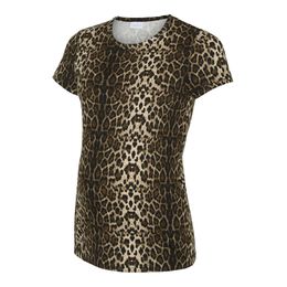 MAMALICIOUS Umstand T-Shirt Damen Gr&ouml;&szlig;e XS beige / dunkelbraun / schwarz