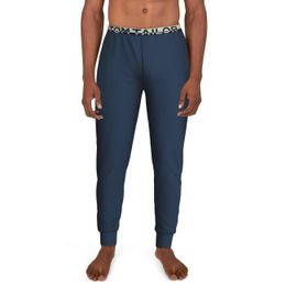 Tom Tailor Herren Pyjamahose "Br&uuml;gge", Gr. 48, blau, Single Jersey, Obermaterial: 60% Baumwolle, 40% Polyester, unifarben, Hosen, Logobund, schmaler