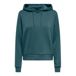 Kapuzensweatshirt Only Play "ONPLOUNGE LS HOOD SWEAT - NOOS", Damen, Gr. L, mediterranea, Sweatware, Obermaterial: 80% Polyester, 15% Viskose, 5% Elasthan, unifarben, regular fit normal, Rundhals, angesetztes B&uuml;ndchen, Sweatshirts