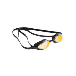 arena Schwimmbrille "AIR-SPEED MIRROR"gelb copper, schwarz, Sportbrillen, f&uuml;r Erwachsene, mit Honigwaben-Dichtungen, Anti-Fog-Beschichtung