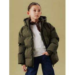 Steppjacke name it "NKFMUSK PUFFER JACKET TB", Kinder, Gr. 140, deep depths, Web, Obermaterial: 100% Polyester, unifarben, regular fit normal, Jacken Steppjacke